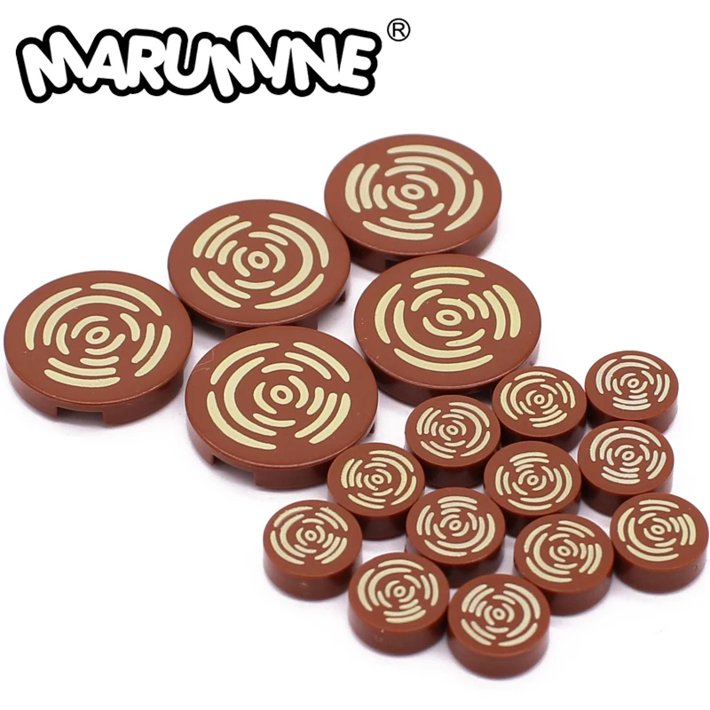 Marumine-MOC-Assembly-Tile-Round-With-Tree-Stump-Wood-Grain-Pattern ...