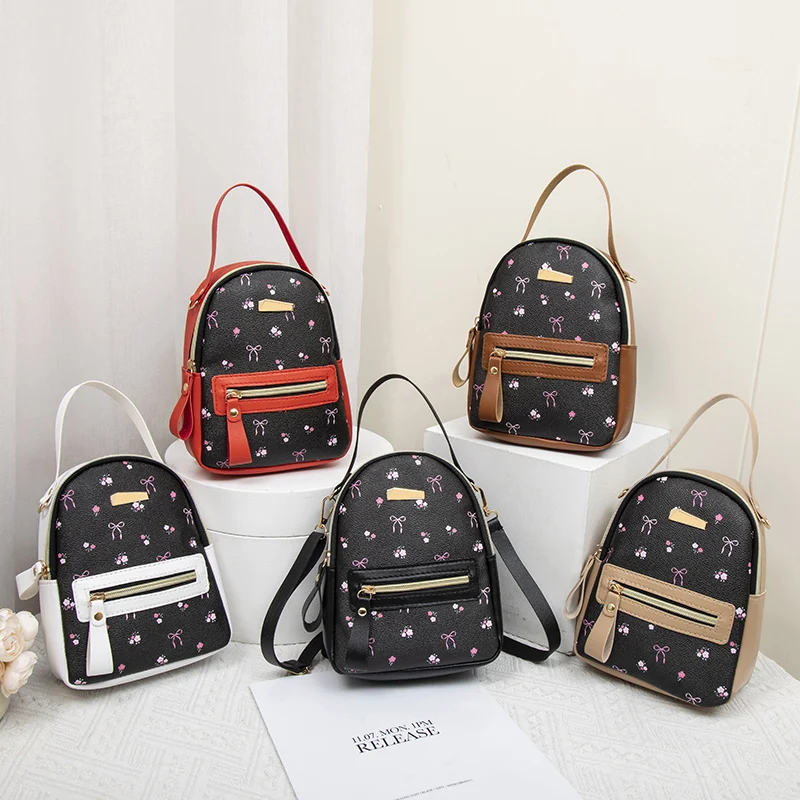 Fashion Women Mini Backpack 5 Color PU Leather Small Backpacks Female ...