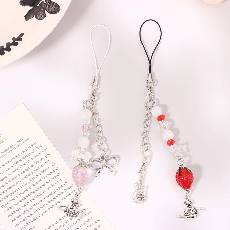 Strawberry-Planet-Mobile-Phone-Strap-For-Girls-Cute-Cell-Phone-Lanyard ...