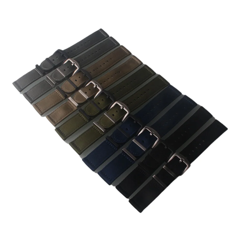 High Quality Nylon Strap 20mm 22mm Quick Release Spring bars Watchband ...