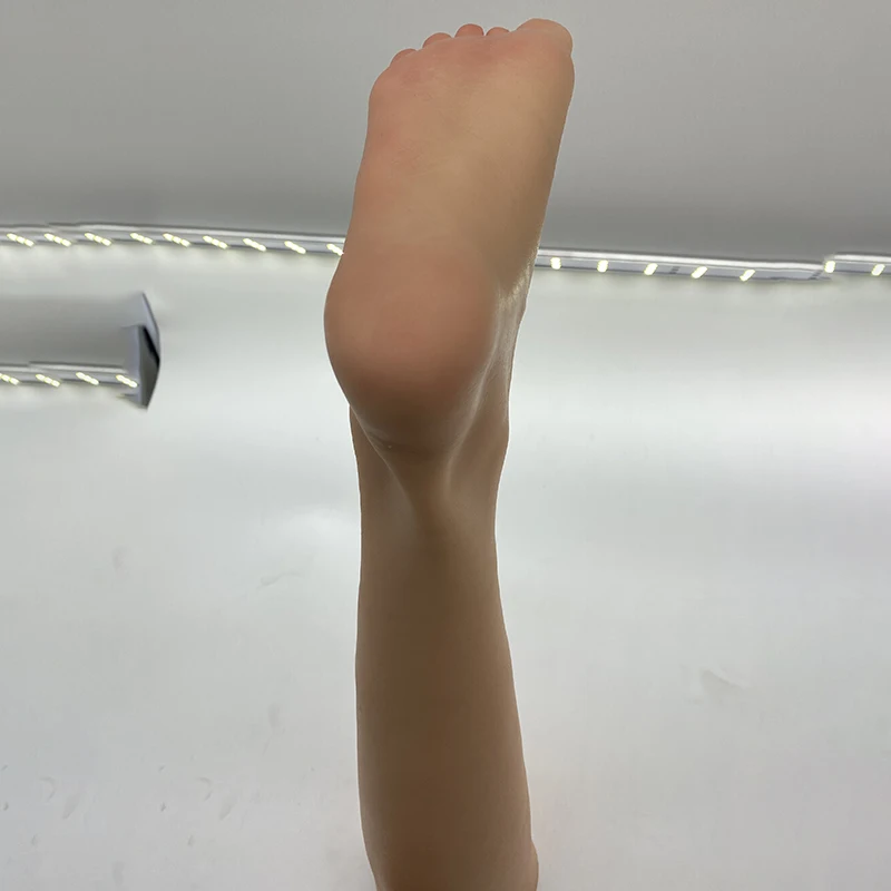 Sexy Female Silicone Foot Model Simulation Nail Practice Mannequin Leg ...