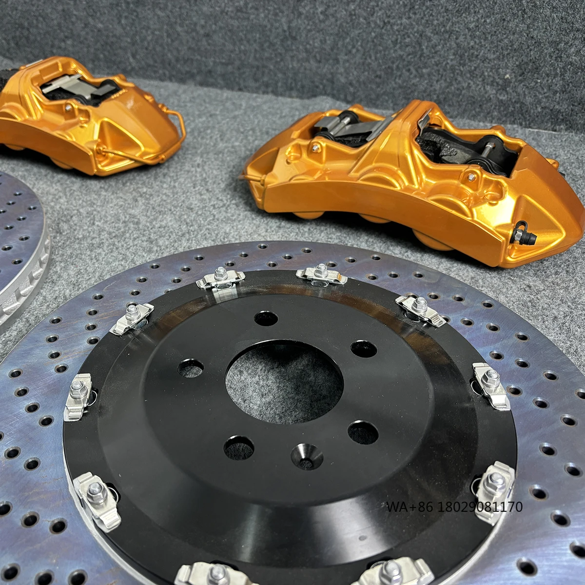 Direct Bolt on Custom Painted Caliper with Disc 355mm-380mm Slotted ...