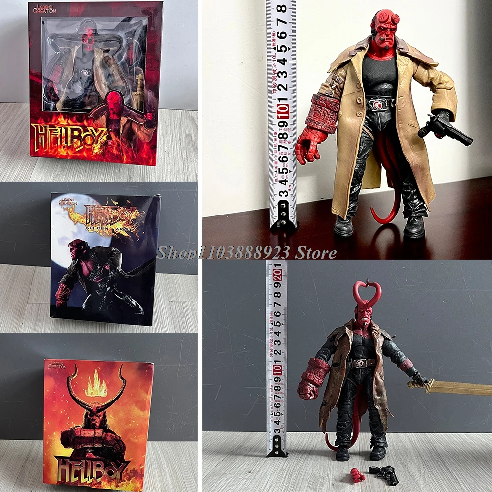 Mezco Hellboy Figure PVC Action Figure Real Clothes Goloen Army Movie ...