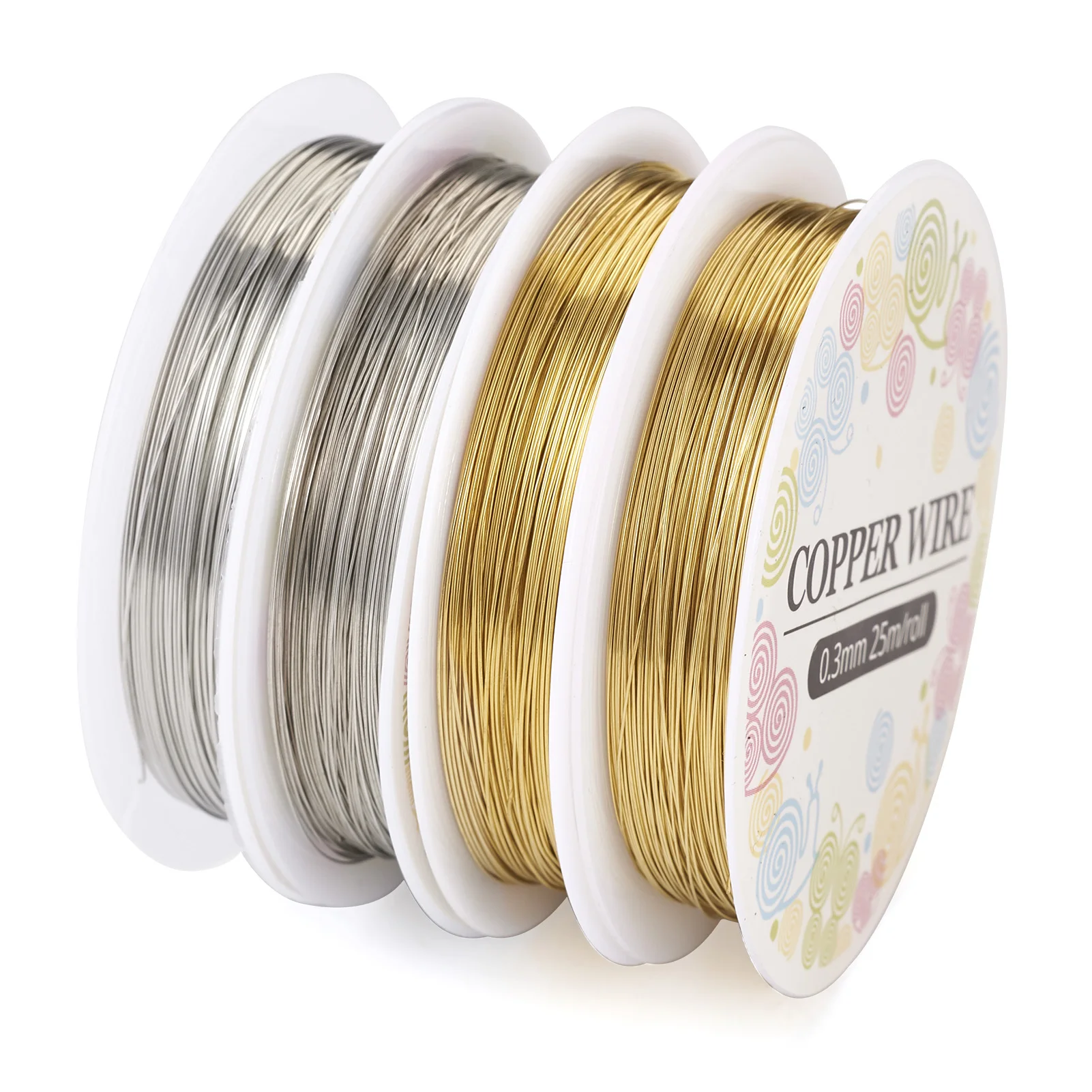 4-rollos-de-alambre-de-cobre-de-0-3mm-1mm-forma-redonda-Color-dorado-y ...