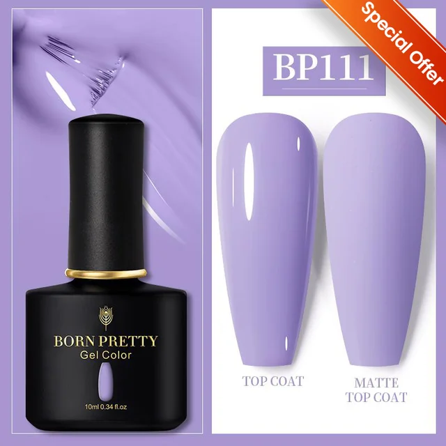 BORN PRETTY 10ML Founction Gel Base Gel Super Top Coat Manicure Matte Top Coat LED Semi ...