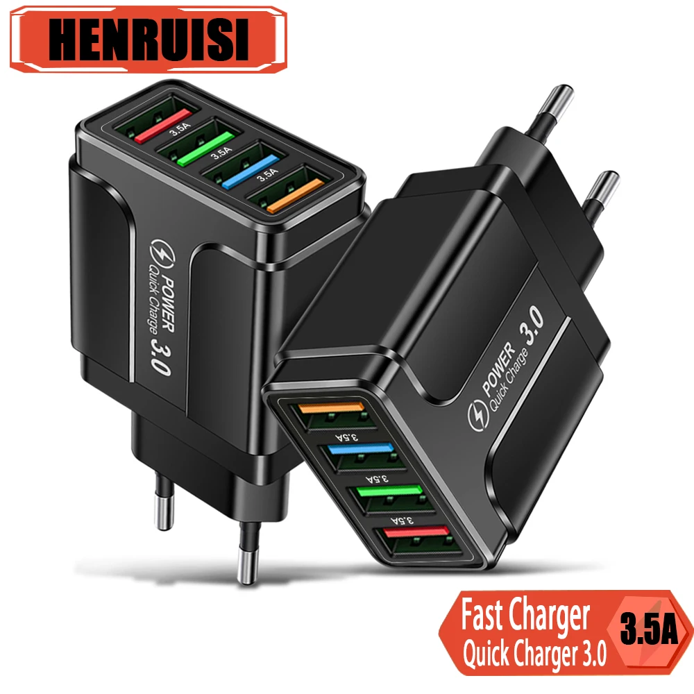 USB-Multiple-Ports-Quick-Charge-3-0-Mobile-Phone-Charger-High-Speed ...