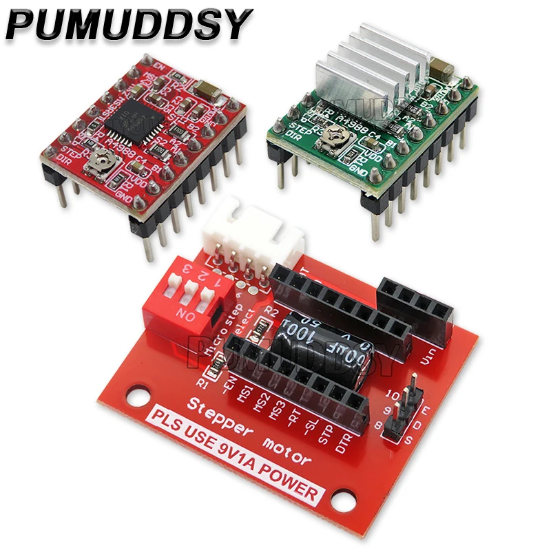 RV8825/A4988 Expansion Board StepStick Stepper Driver + Heat Sink For Reprap 3D Printer Parts ...