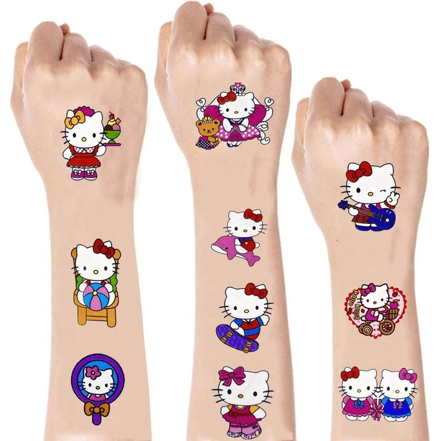 Hello Kitty Tattoos On Foot