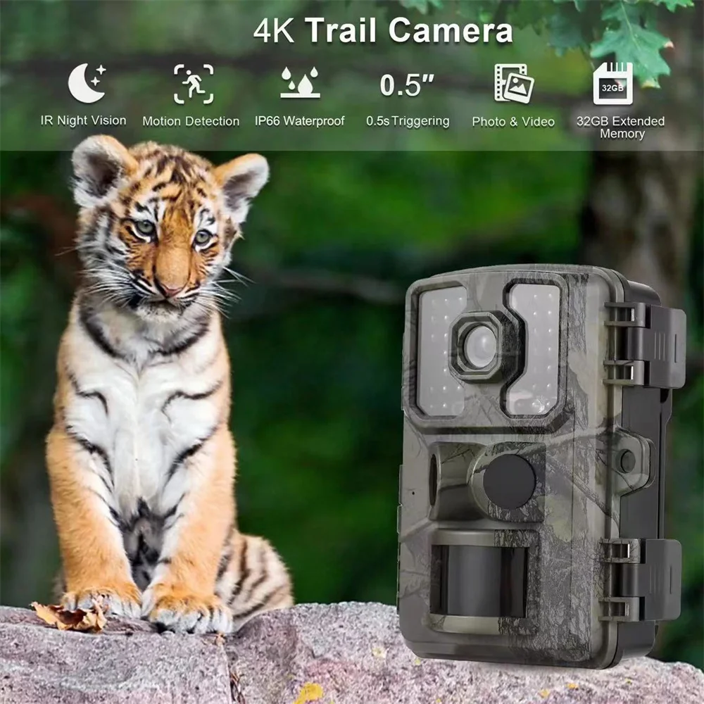 4K-Outdoor-Mini-Hunting-Camera-16MP-1080P-Outdoor-Trail-Camera-Infrared ...