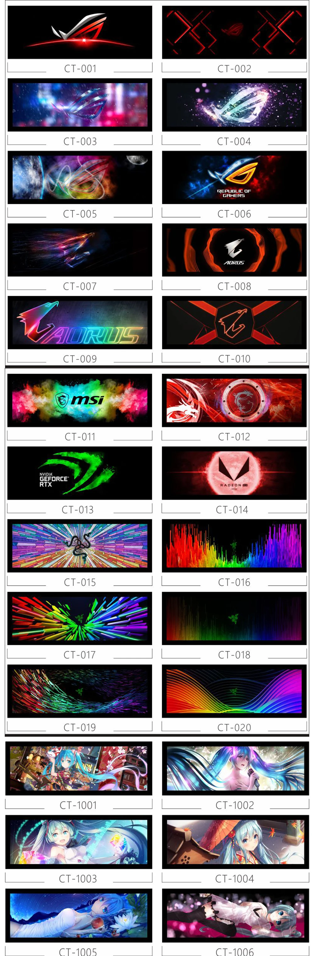 Customize PC Case RGB Lighting Panel ARGB MOD VGA Backplate Cabinet PSU ...