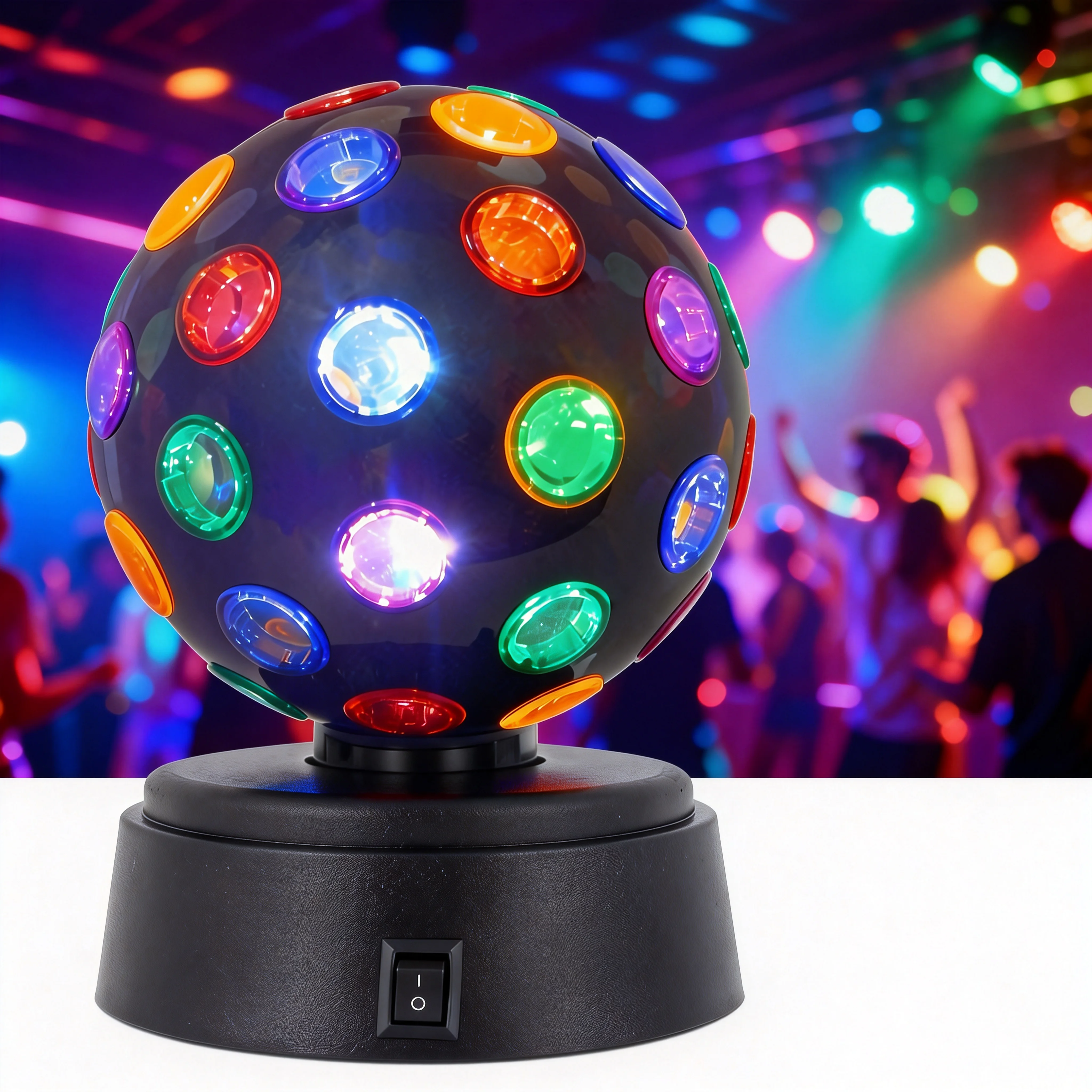Stage Ball Light Battery Powered Disco Party Stage Ball Lights RGB Mini ...