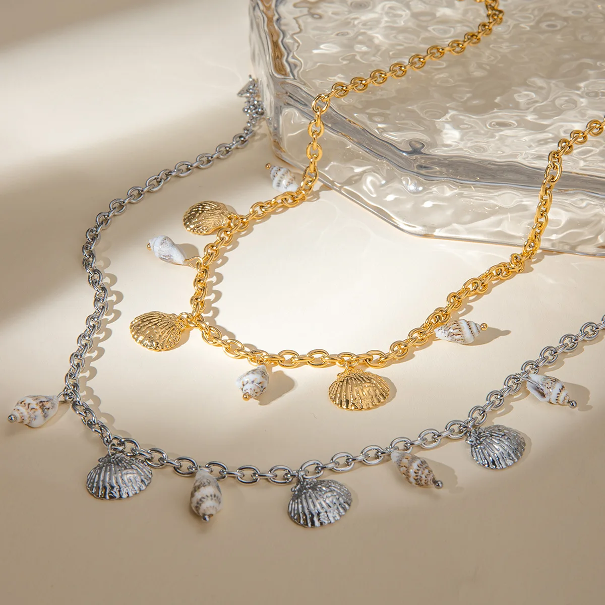PAPERPLUS-Collier-en-coquillage-de-conque-pour-femmes-et-filles-acier ...