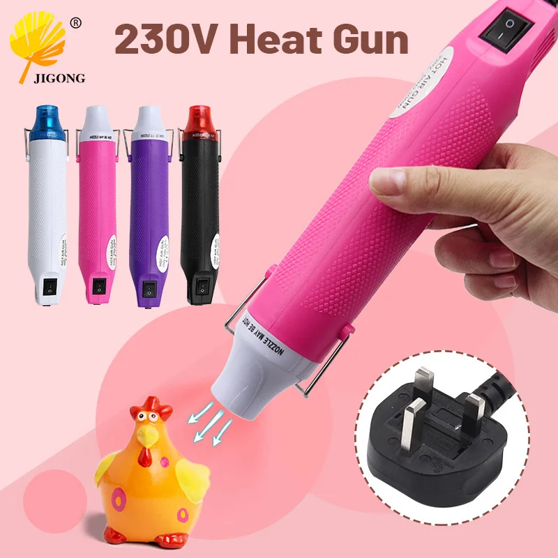 230V-British-Gauge-Heat-Gun-DIY-Rubber-Stamp-Powder-Embossed-Powder ...