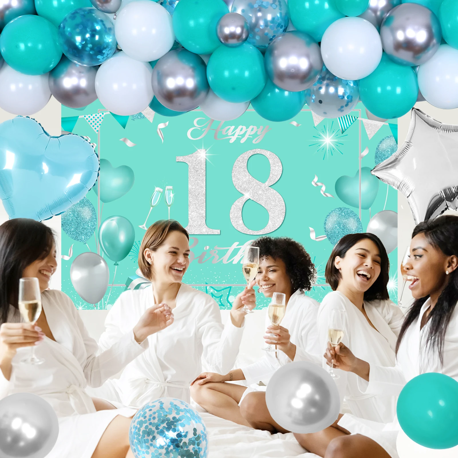 Happy 18th Birthday Balloons
