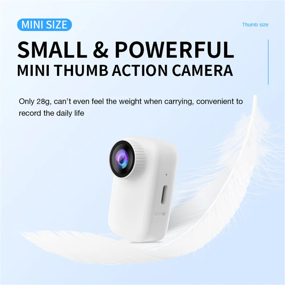 WIFI 4K HD Thumb Action Camera Anti-Shake Touch Screen Sport Camera for ...