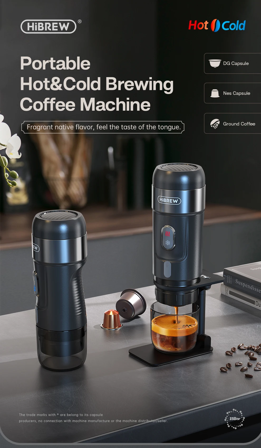 HiBREW Portable Coffee Machine H4A