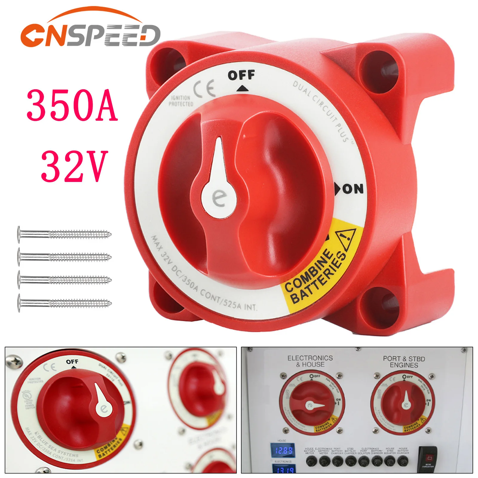 CNSPEED-Battery-Rotary-Switch-Isolators-W-Alternator-Field-Disconnect ...