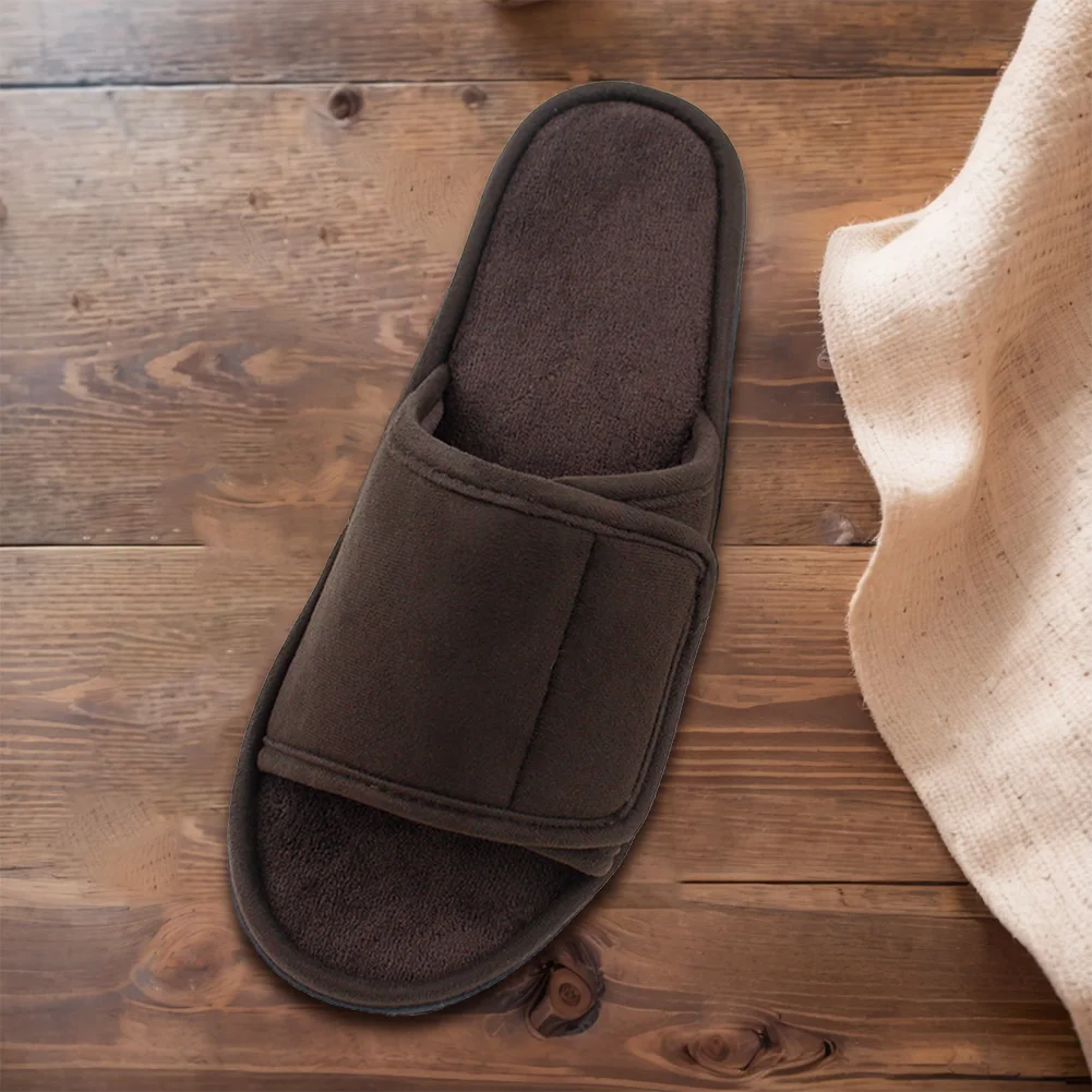 Men-Memory-Foam-Slippers-Open-Toe-Slippers-Washable-Soft-Home-Slides ...