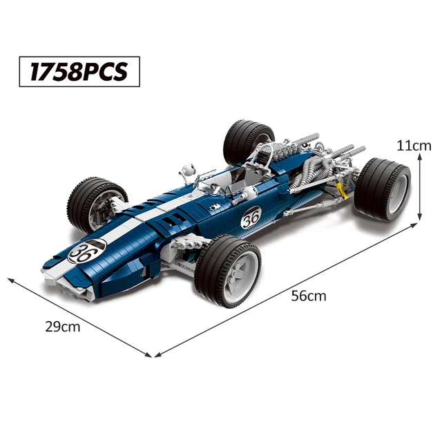 1758PCS/2405PCS City F1 Super Sport Racing Car Model Building Blocks ...
