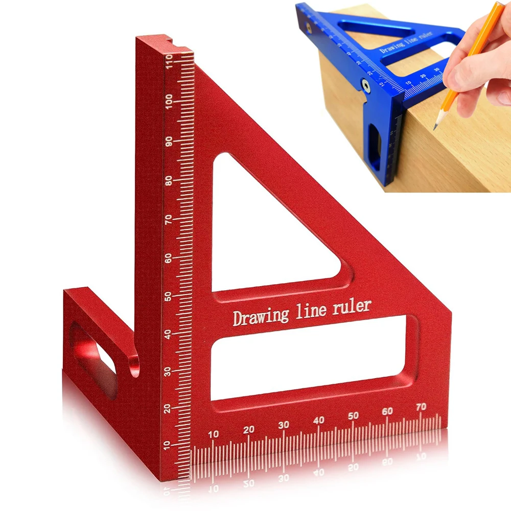 Woodworking-Square-Protractor-Aluminum-Alloy-Miter-Triangle-Ruler-High ...