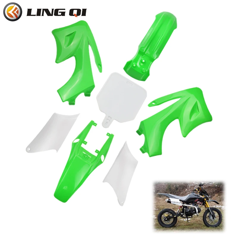 LING QI Motorcycle Plastic Cover Fairing Kits Mudguard Fenders For ...