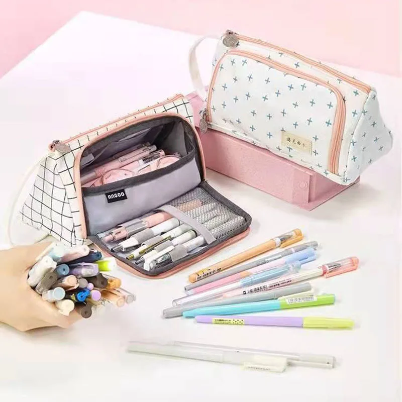 Pencil Pen Bag Pouch Pencil Case Bag Pouch Ladies Women Female Girls ...