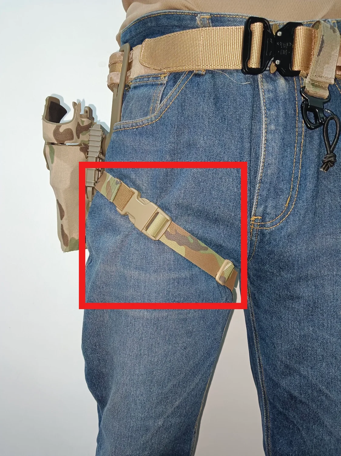 Sink-style-leg-strap-with-GBRS-style-tactical-Holster-Adapter-Quick ...