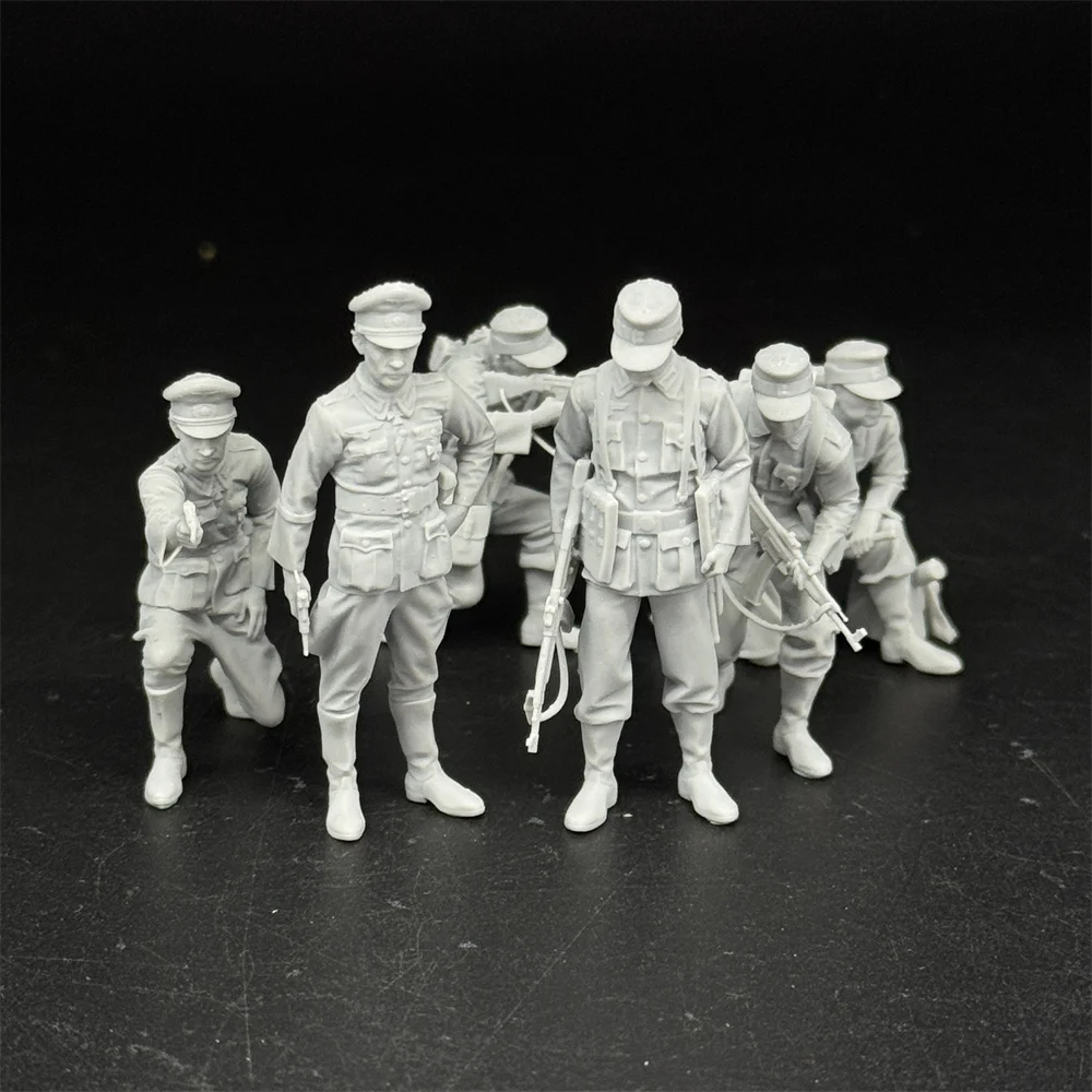1/35 Scale German Officers and Soldiers Combination Scene 6 Figures ...