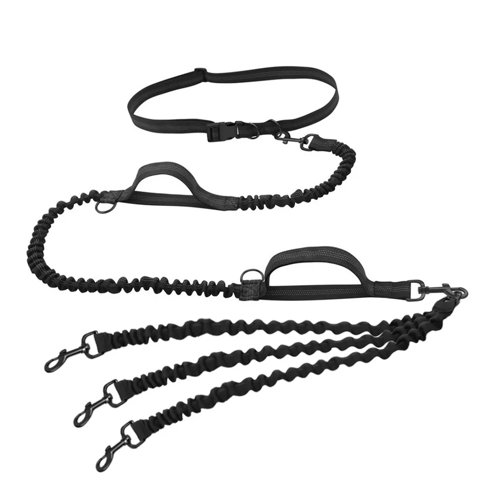 Three-Dogs-Leash-Nylon-Pet-Lead-Handle-1-Leash-for-3-Dogs-Round-Dog ...