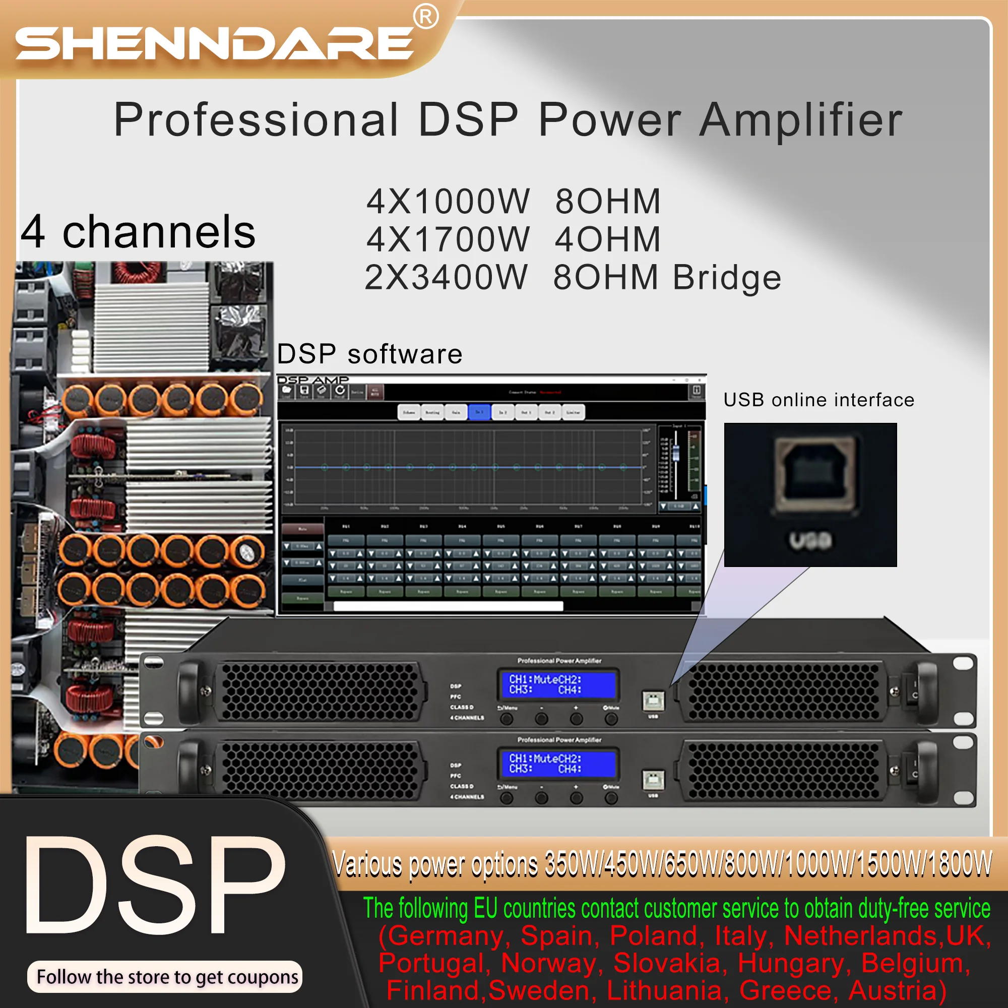 Professional-Audio-Power-Amplifier-4-Channel-DSP-Digital-Power ...