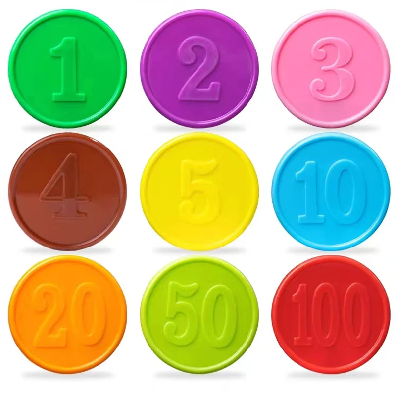 40Pcs-Round-Chips-Kids-Play-Coins-Math-Manipulatives-Counting-Learning ...
