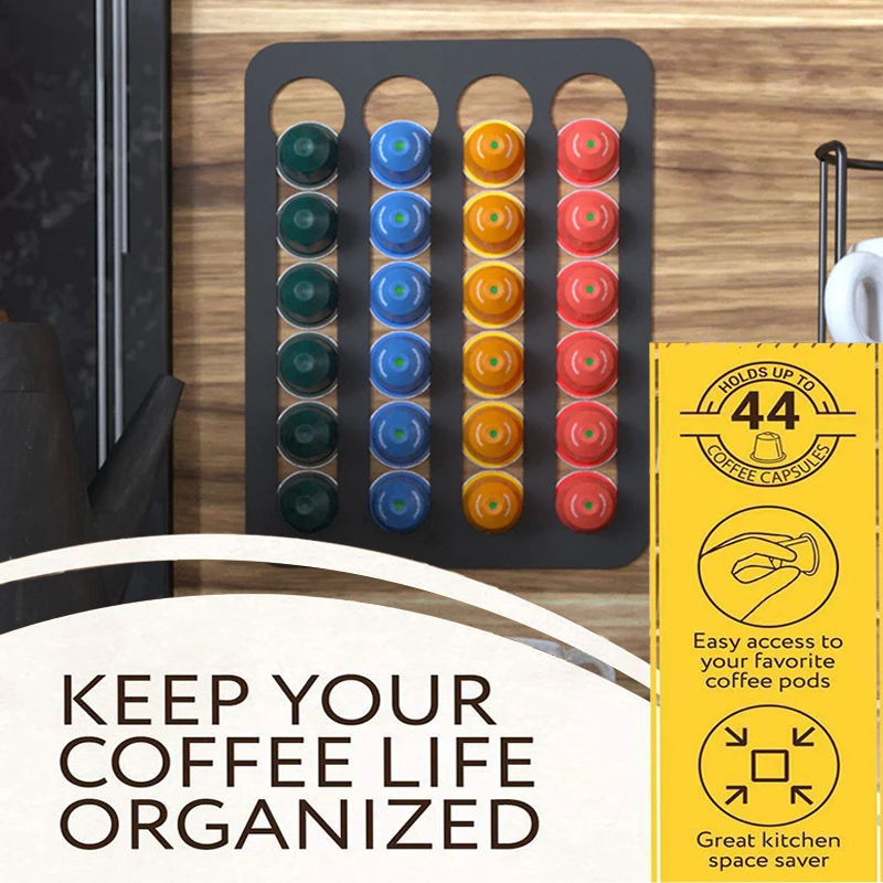 Metal-Coffee-Capsule-Holder-Wall-Mounted-Without-Drilling-for-24-Cups ...
