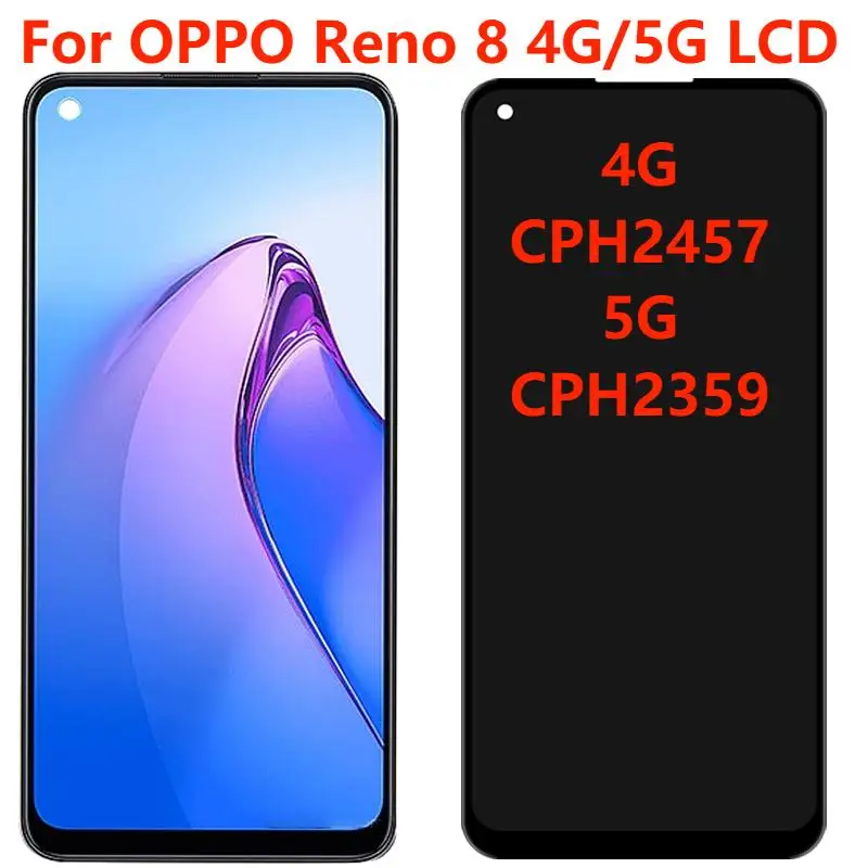 Original AMOLED For Oppo Reno8 4G CPH2457 Reno 8 5G CPH2359 LCD Display ...