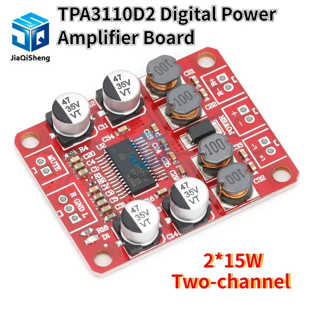 TPA3110D2-Digital-Power-Amplifier-Board-Two-channel-2-15W-Stereo-3110-Audio-Power-Amplifier ...