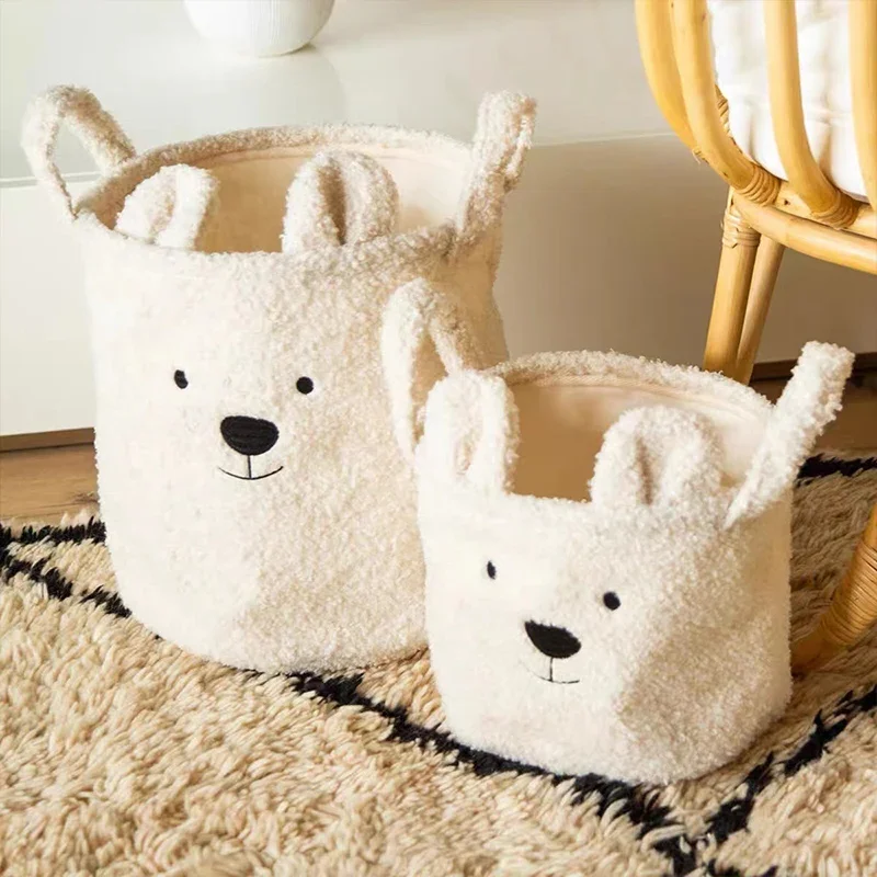 Children-Room-Storage-Basket-Cute-Plush-Bear-Folding-Basket-for-Kids ...