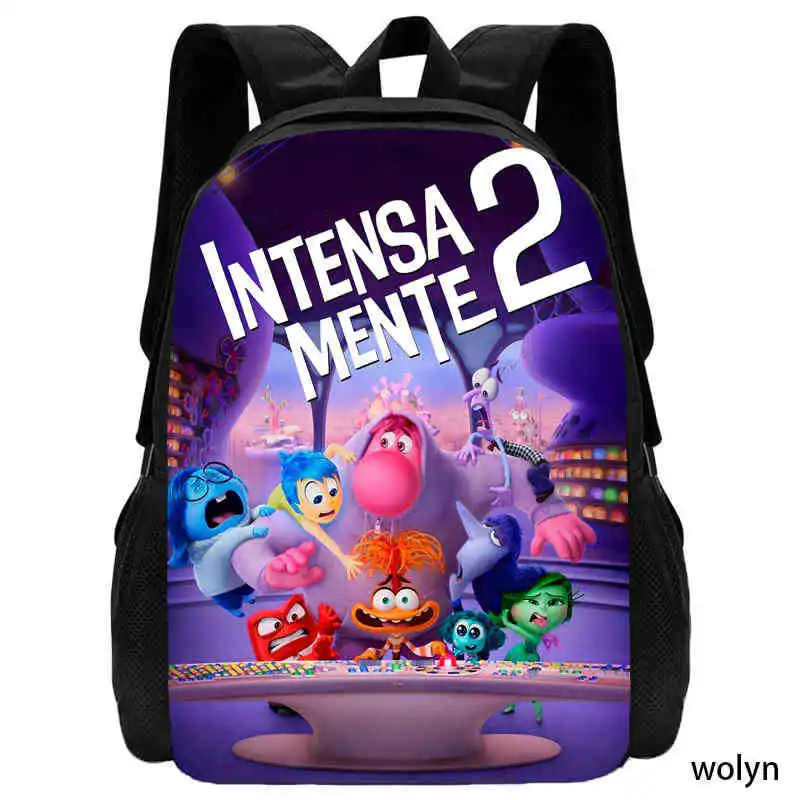 Nueva mochila de dibujos animados de Disney Inside Out 2, bolso de ...