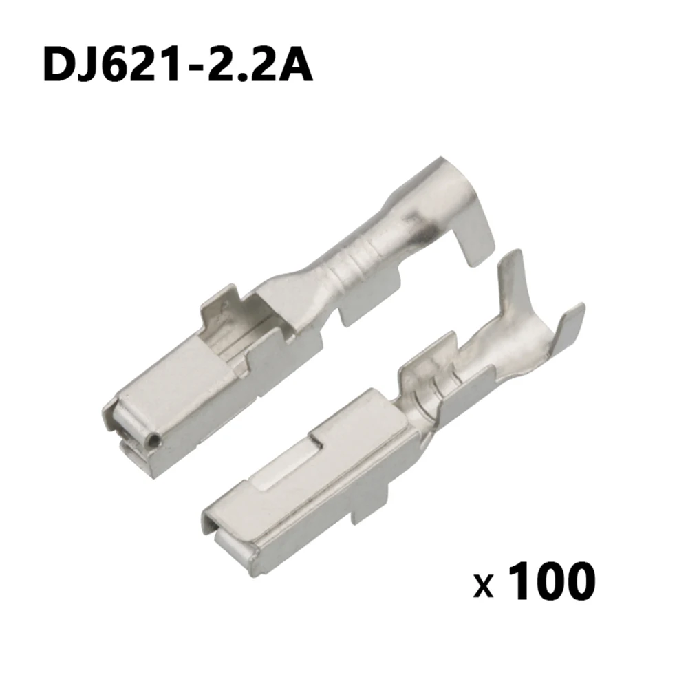 100 Pcs 7282-8663 Single Grain Dj621-2.2a Auto Harness Terminal Automotive Connectors, Brass ...