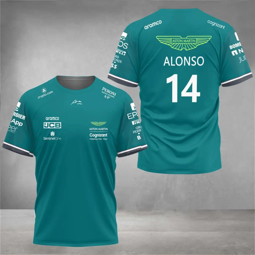 Camiseta de carreras de Fórmula 1 Aston Martin, camisa de campeón del ...