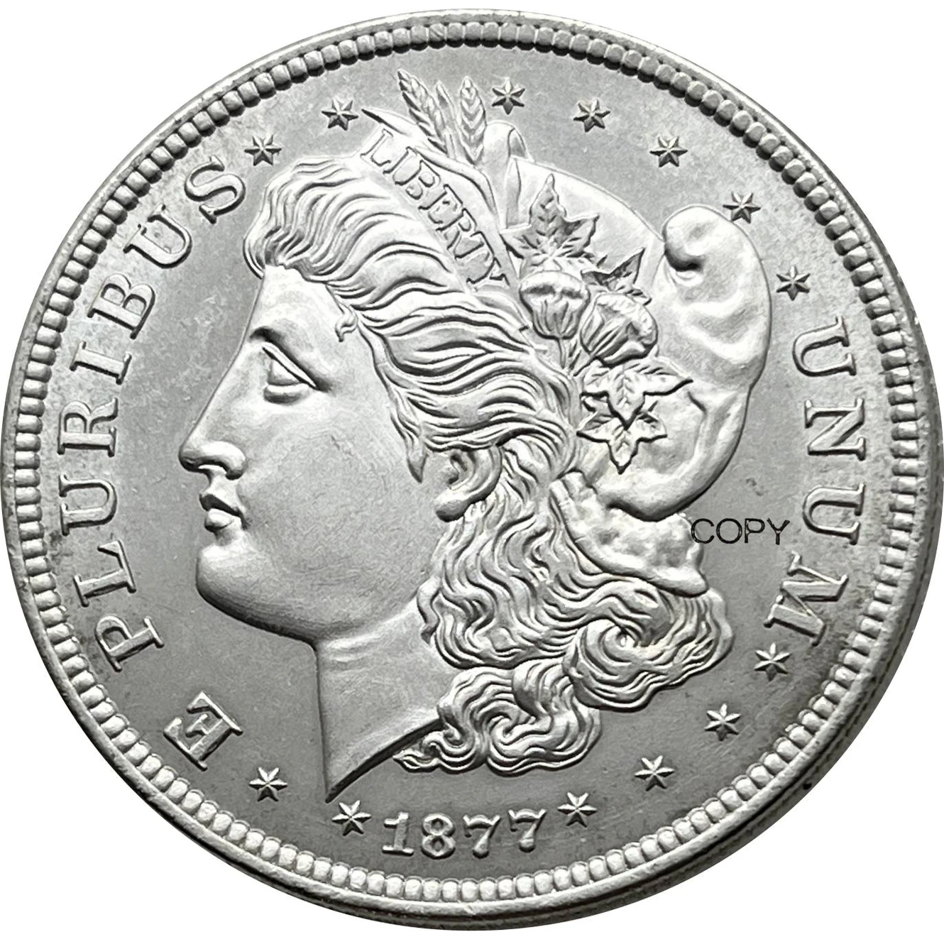 US-Spectacular-1877-50C-Morgan-Half-Dollar-Silver-Plated-Copy ...