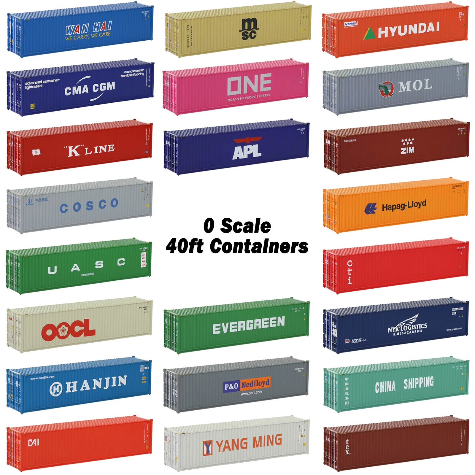 Ho Scale Shipping Containers O Scale 40ft Shipping Container Model - 1: ...