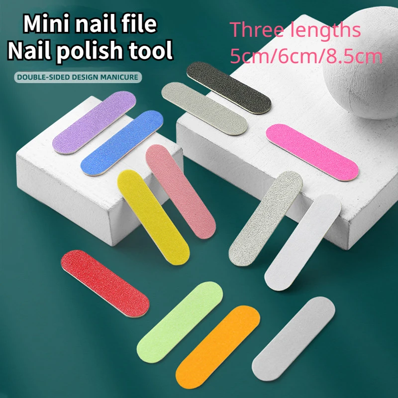 50PCS-Mini-Double-Sided-Nail-File-Three-lengths-Nail-Equipment ...