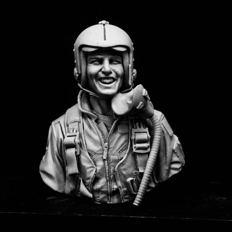 Resin Model Bust GK, US Navy Lt., Military theme of World War II ...