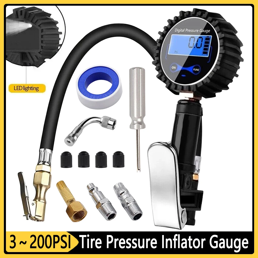 Car-Digital-Tire-Pressure-Gauge-Air-Inflator-Aluminum-Alloy-LCD-Digital ...