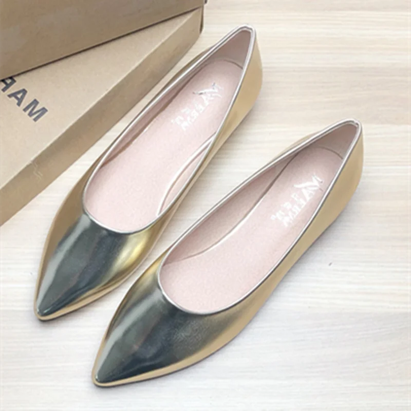 Ballet Flat Shoes Women Flats | Ballet Flats Women Shiny | Cute Ballet ...