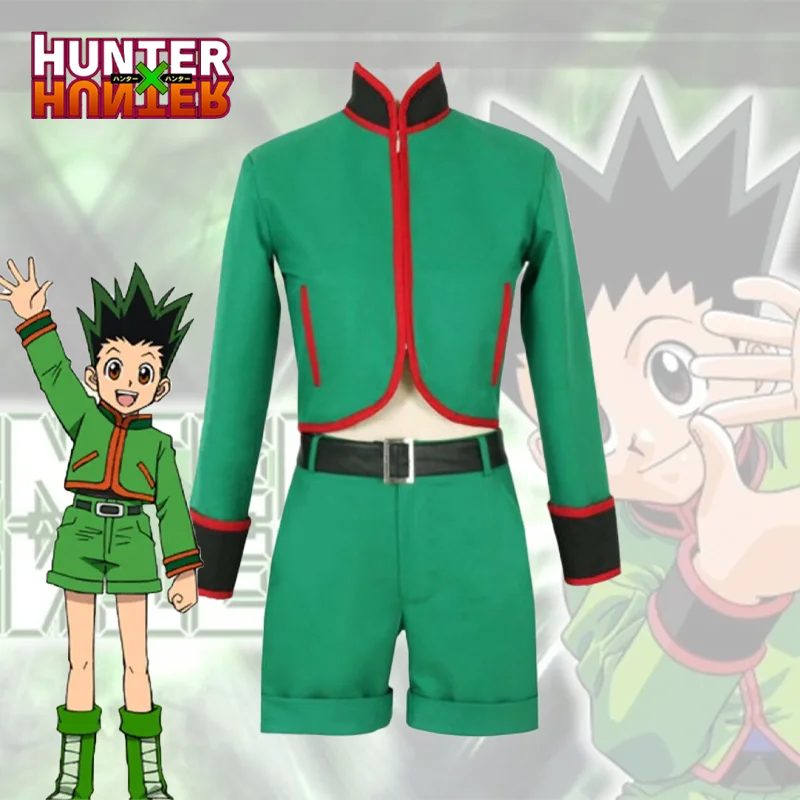 Anime-Hunter-x-Hunter-Gon-Freecss-Cosplay-Costume-Green-Uniform-Suit ...