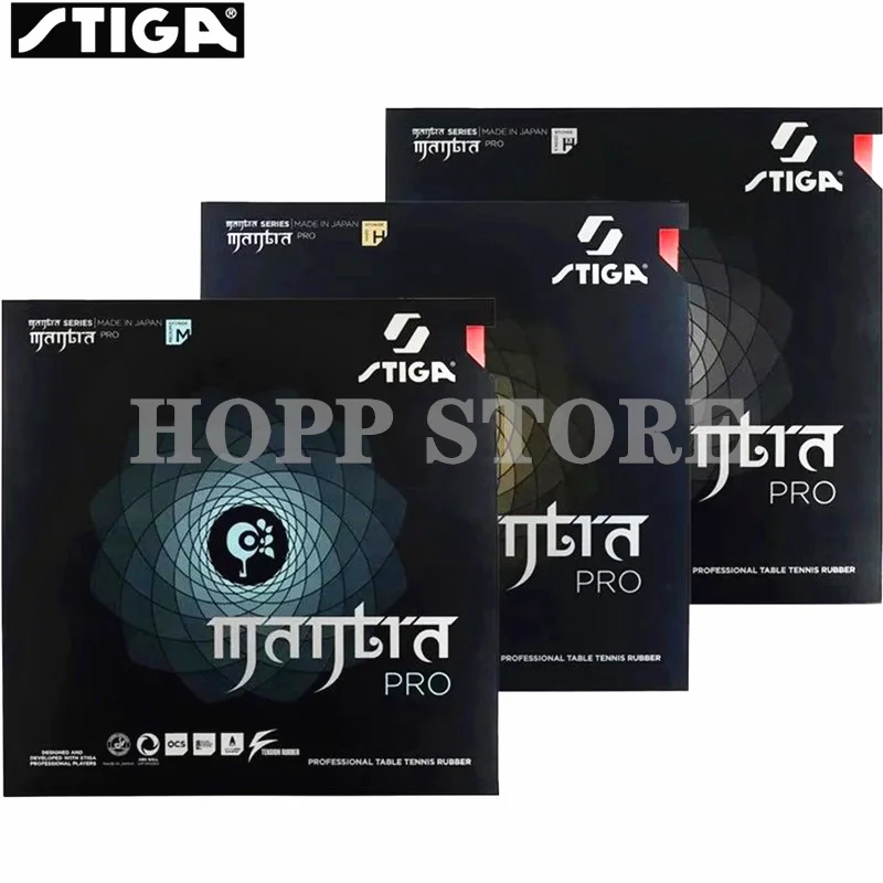 STIGA MANTRA PRO M / H XH Table Tennis Rubber Pips In Offensive Made in Japan Original STIGA ...