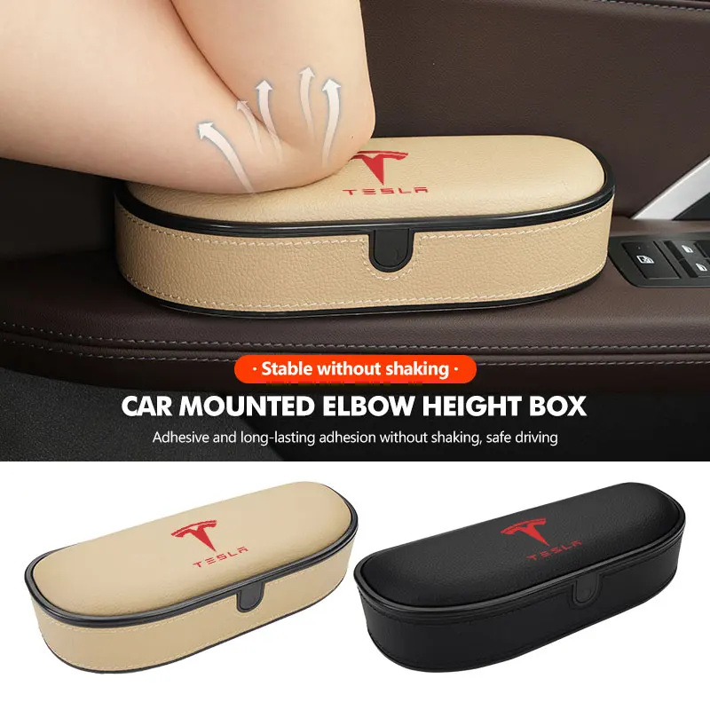 Car Left Right Door Armrest Height Adjustable Elbow Rest Box For Tesla ...