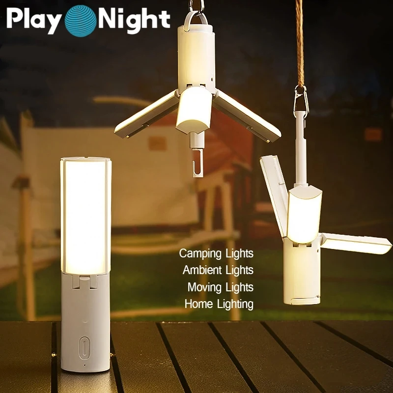 Folding-Camping-Light-Multipurpose-Portable-Outdoor-Lamp-4000mAh ...