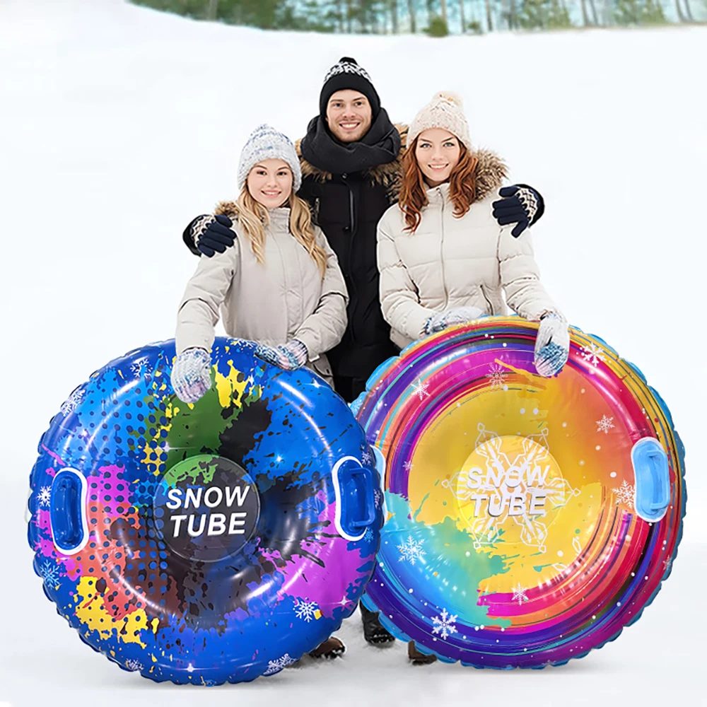 1pc Colorful Inflatable Skiing Ring Outdoor Sports Ski Ring Ice Snow ...