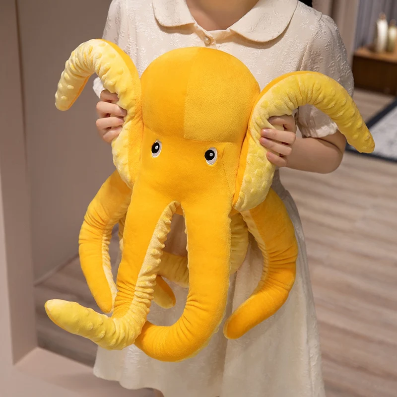 30cm-50cm-Pretty-Yellow-Octopus-Plush-Toys-Soft-Comfy-Cartoon-Abyssal ...